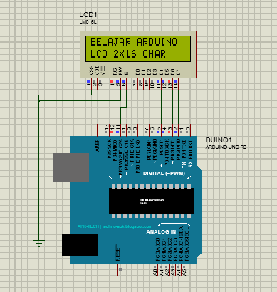 RG Tech: BELAJAR ADUINO LCD 2X16 (MENULIS PESAN DI LCD)