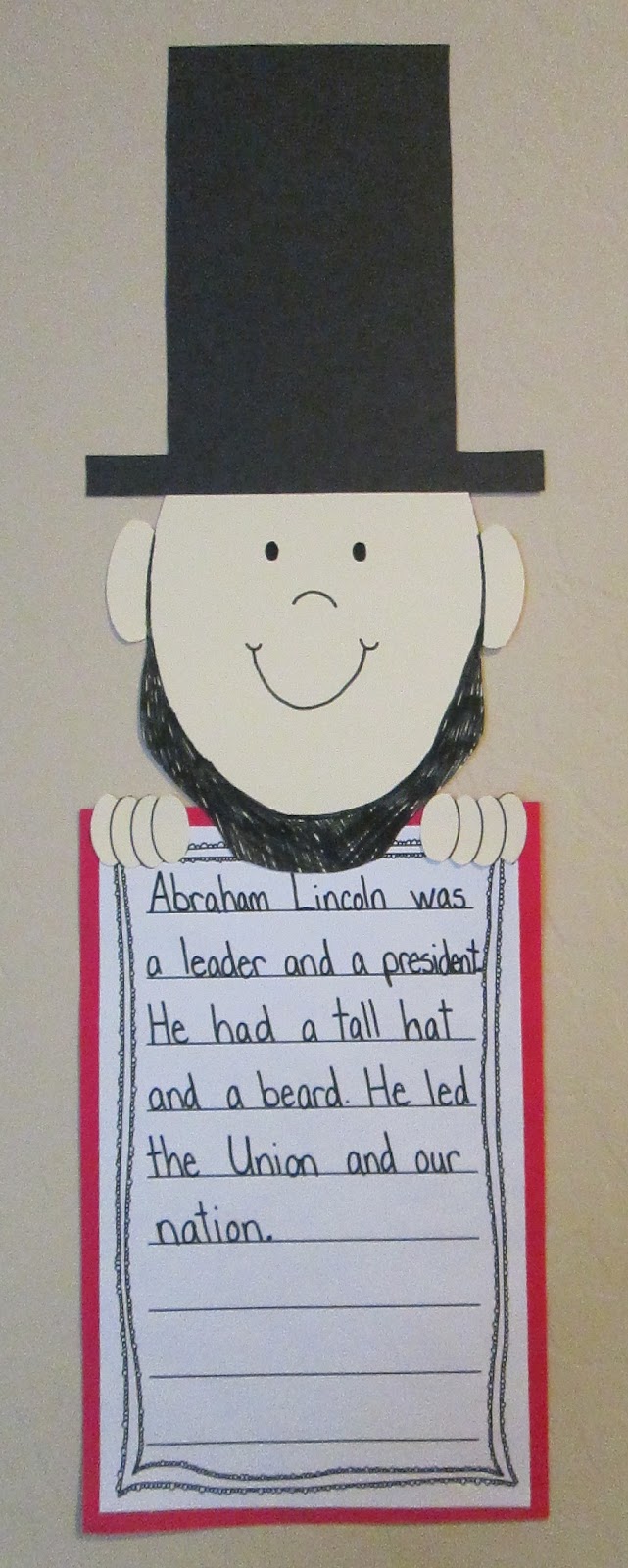 Nurturing Noggins: Abraham Lincoln and Spelling Practice Bellwork