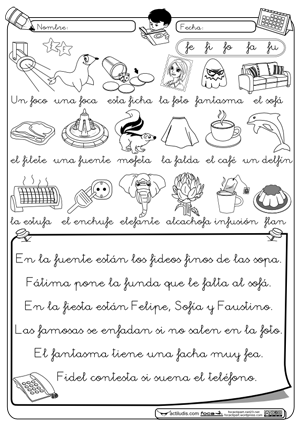 APRENDEMOS CON TODOS Y DE TODOS : LA LETRA F