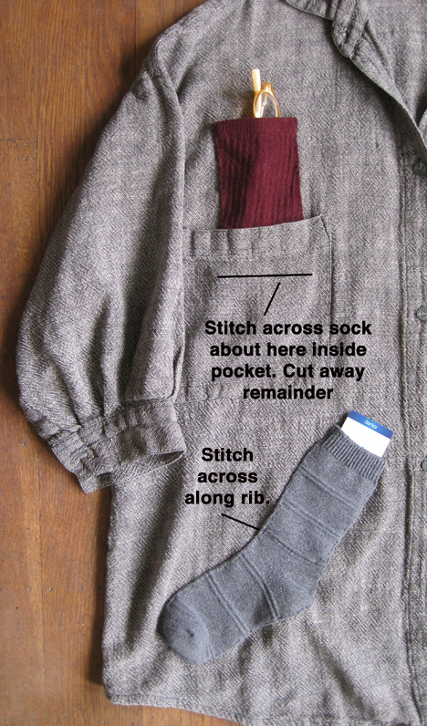 Stuff You Can't Have: Sock Pocket Couture for Fashion-Forward Adults