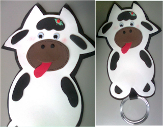 Menina Arteira: Vaca em EVA.