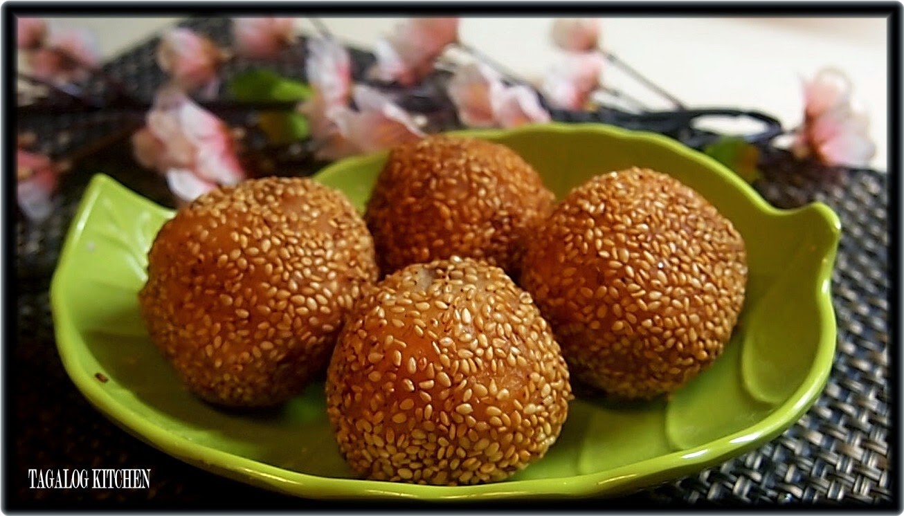 LUWEEH KITCHEN : Sesame Seeds Ball (Pinoy Butse)