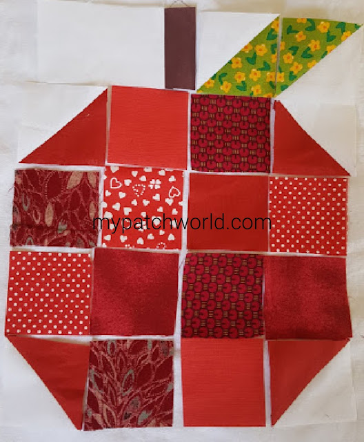 patchwork apple quilt block | All about patchwork and quilting