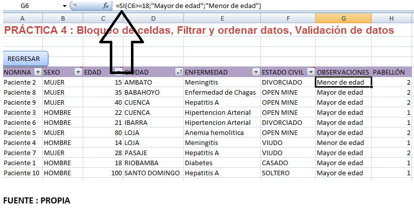 Portafolio: Función Si Condicional Anidado , Prueba Lógica Simple ...