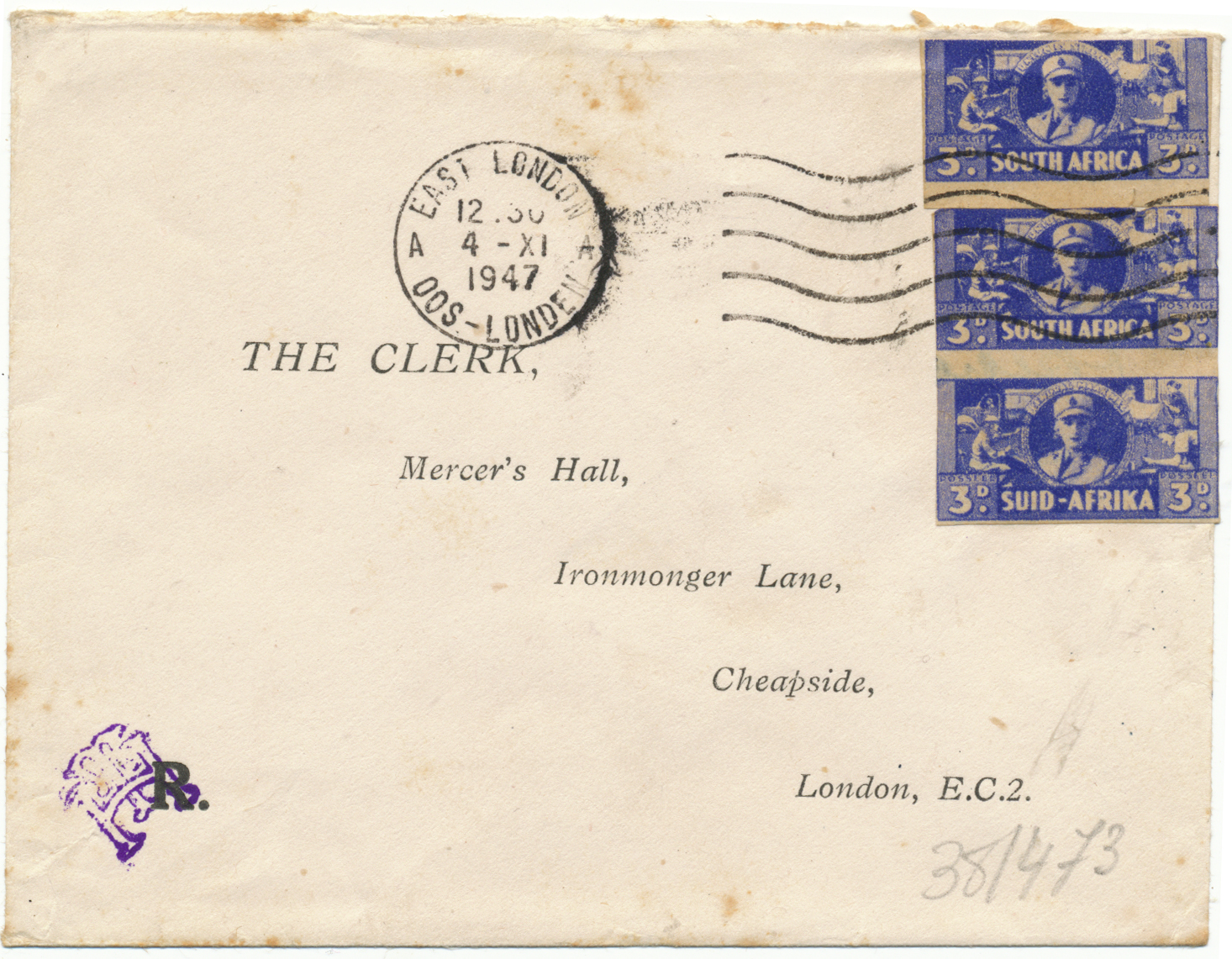 Aerogrammes & Airletters - Philatelic Archeology: South Africa: 3 Cut ...