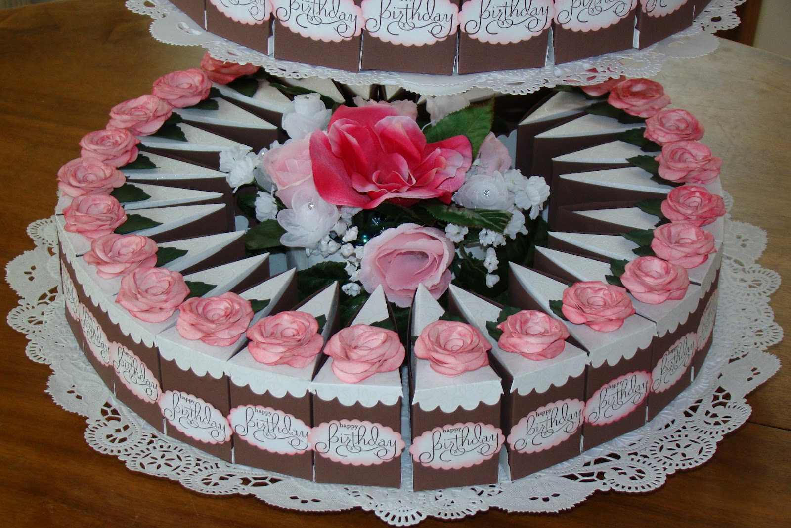 Kimberly's Kards: Another tiered paper cake!!