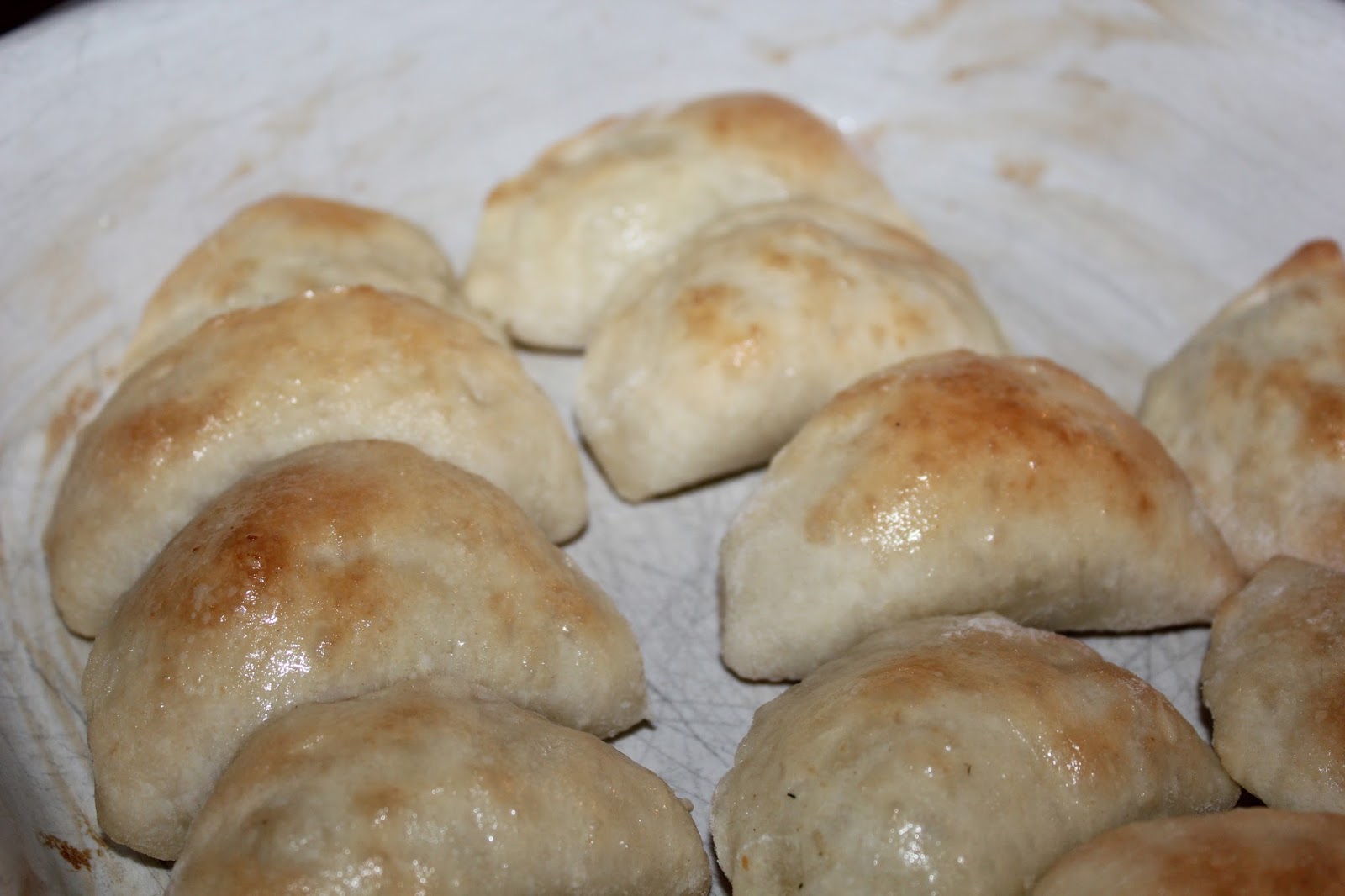 Sisters Luv 2 Cook: Baked Pyrizhky in Creamy Dill Sauce