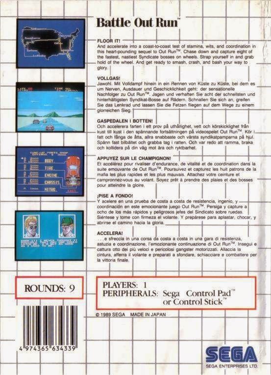 Xogo - Retro: Análisis Battle Out Run - RetroNewGames 4.0 - El blog videojueguil de ayer y hoy.