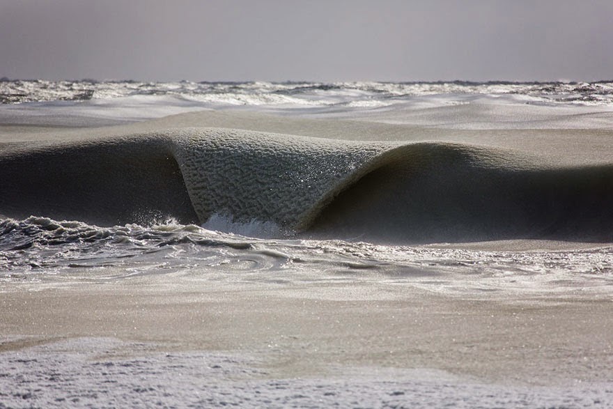 Freezing Ocean Waves In Nantucket Are Rolling In As Slush - Snow ...