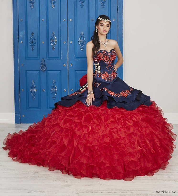 【COLECCIÓN 2019】19 Vestidos de XV Años Color Rojo | Vestidos | Moda ...