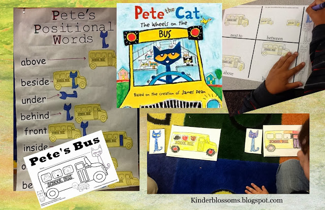 Christina's Kinder Blossoms: Positional Words with Pete the Cat: The ...