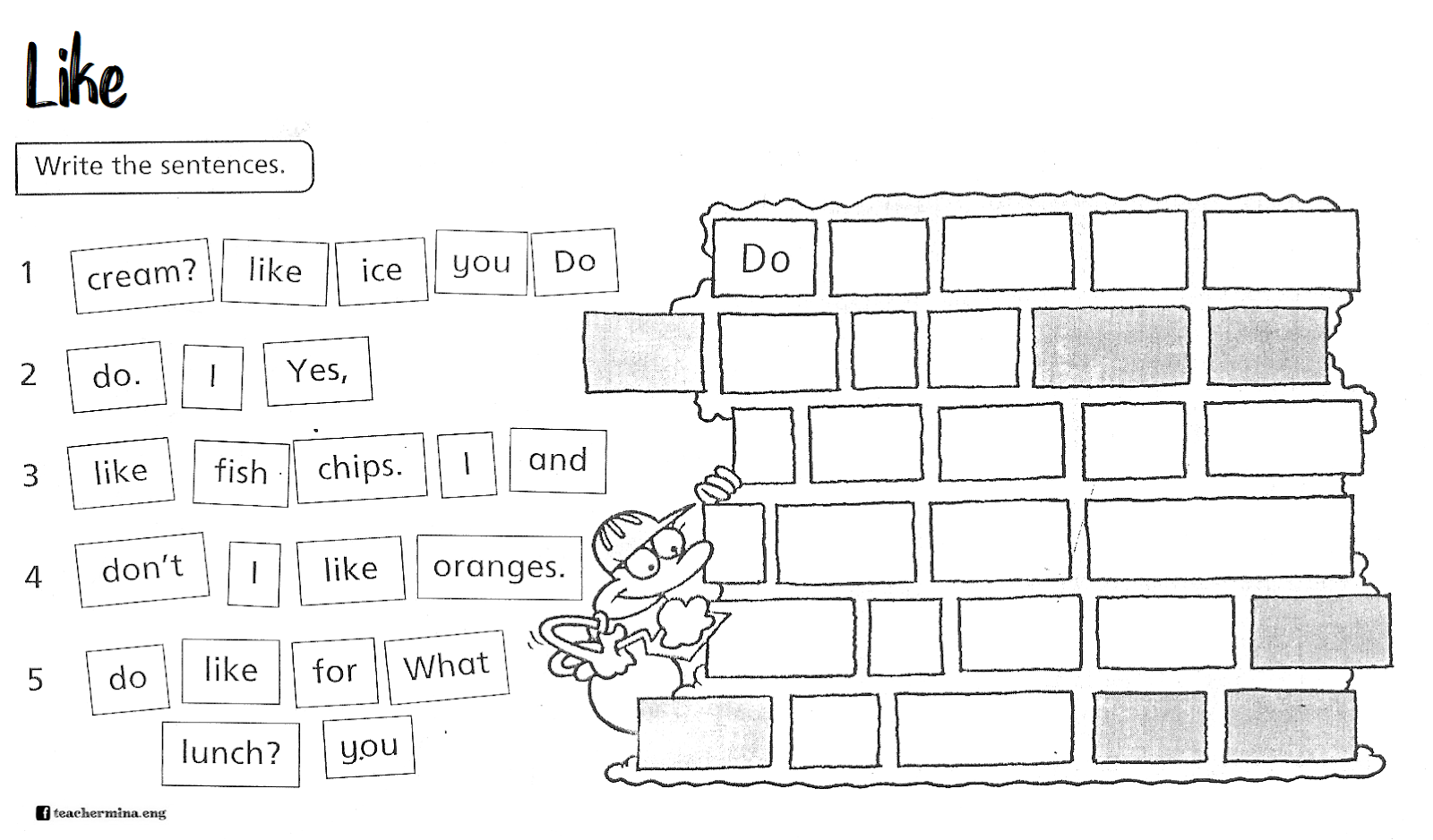 Teachermina: [activity] like