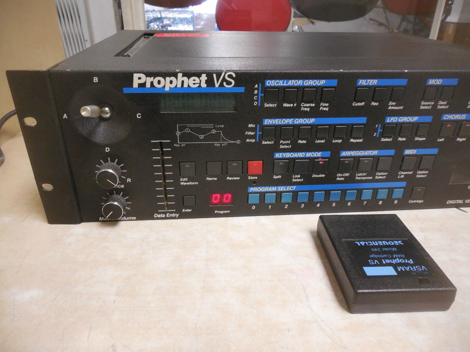MATRIXSYNTH: Sequential Circuits Prophet VS Rack SN 0132 with Memory Cart