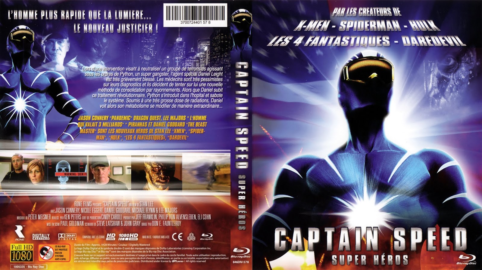 BLU-RAY JAQUETTES BLU-RAY: Captain speed super héro