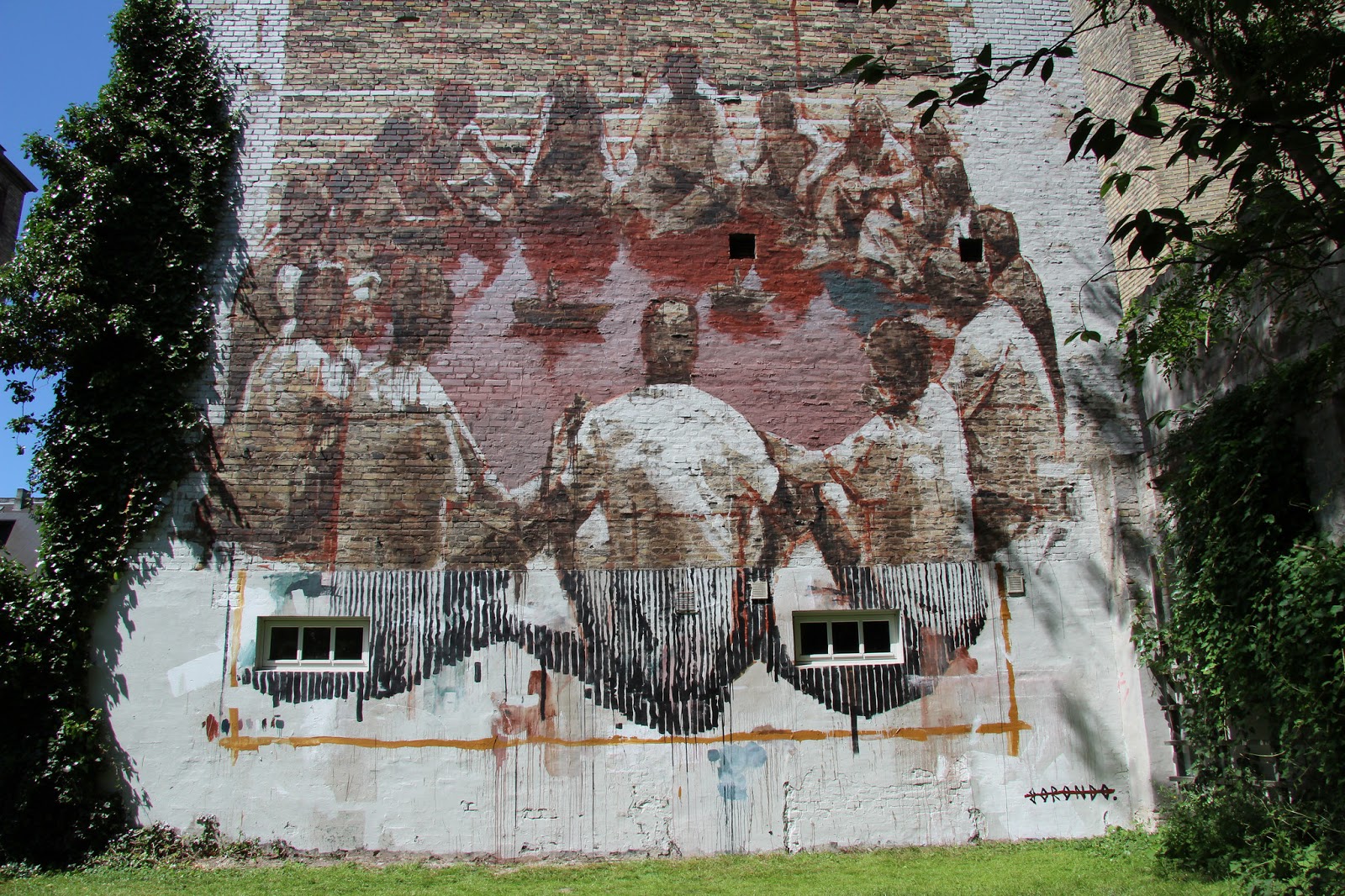 Borondo creates a new mural in Copenhagen, Denmark – StreetArtNews