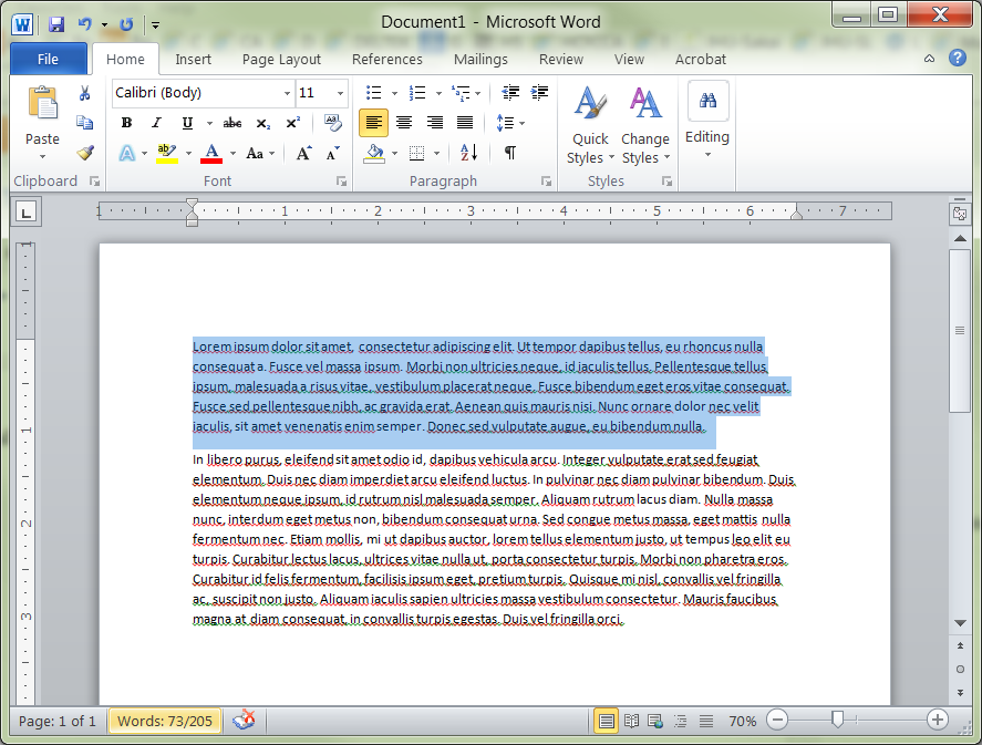 Al's Tech Tips: Tip: How to count characters using Microsoft Word 2010