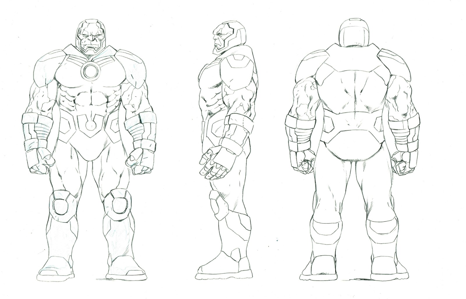 The Dork Review: DC Icon Action Figure Model Sheets by Ivan Reis