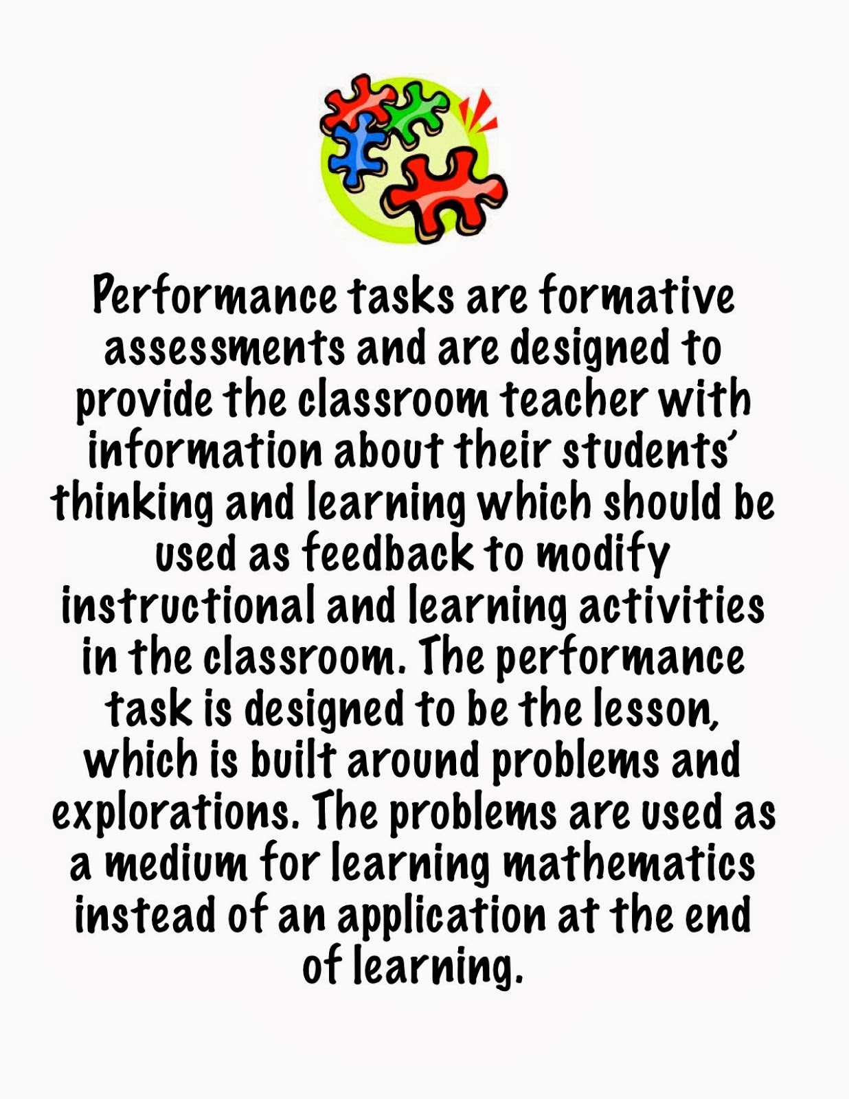 Interventions on the GO!: Math Performance Tasks