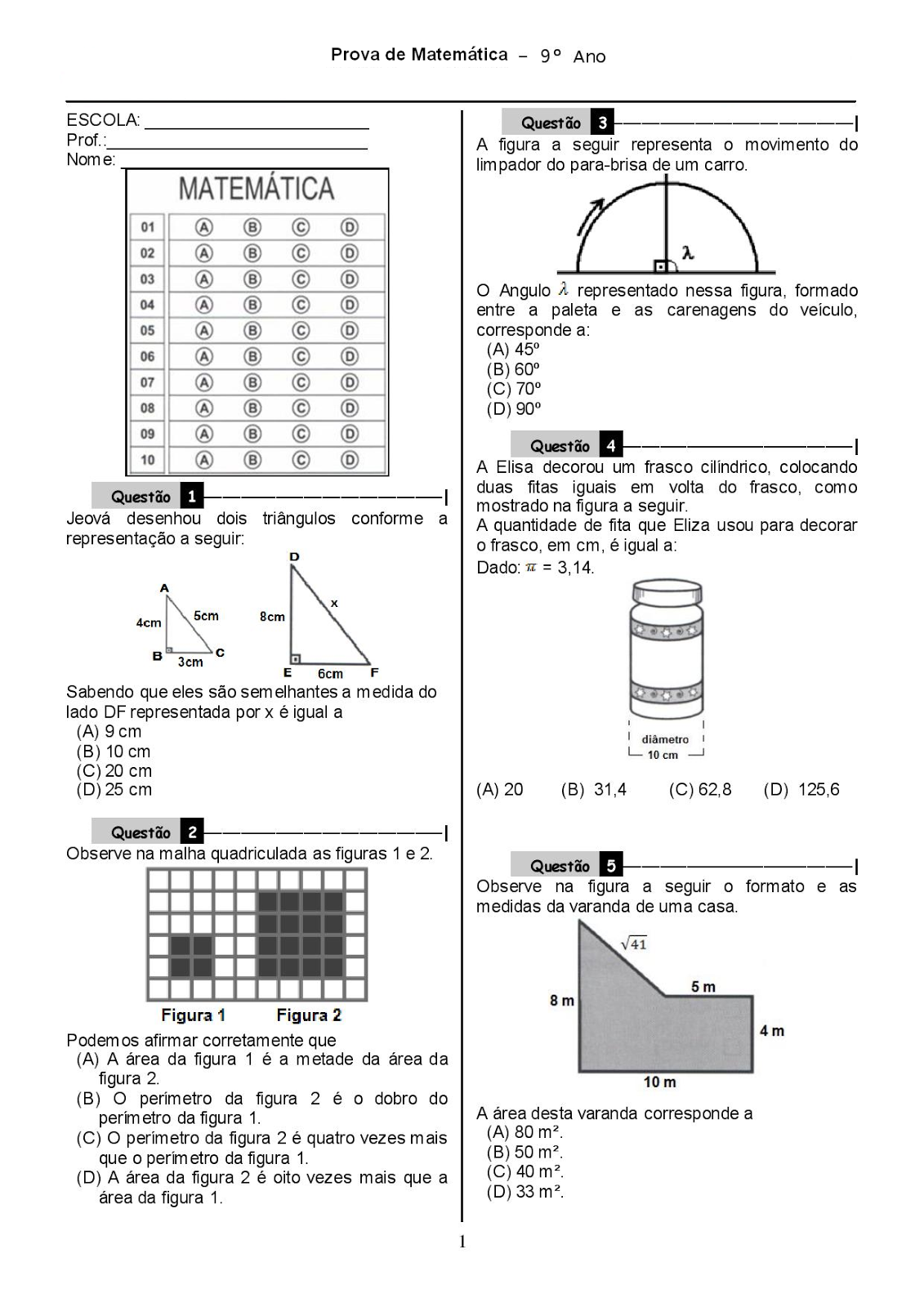 Escola Tiragem Portal: MATEMÁTICA 9° ANO COM GABARITO 240 ATIVIDADES ...