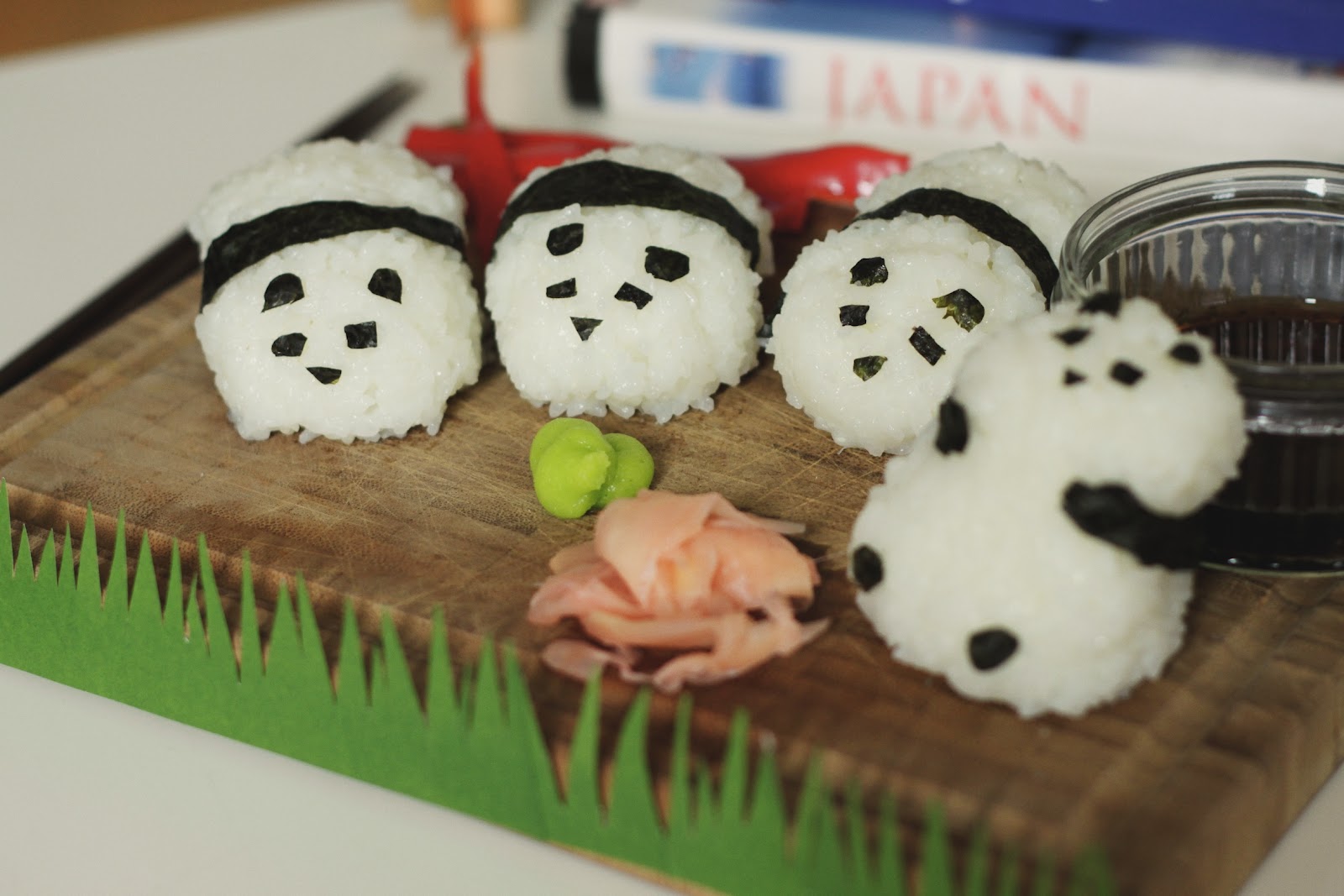 fresh and kind: panda sushi balls