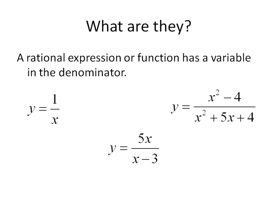 Ms. Hale's Math Page: Algebra 5/14: Intro. to Rational Equations ...