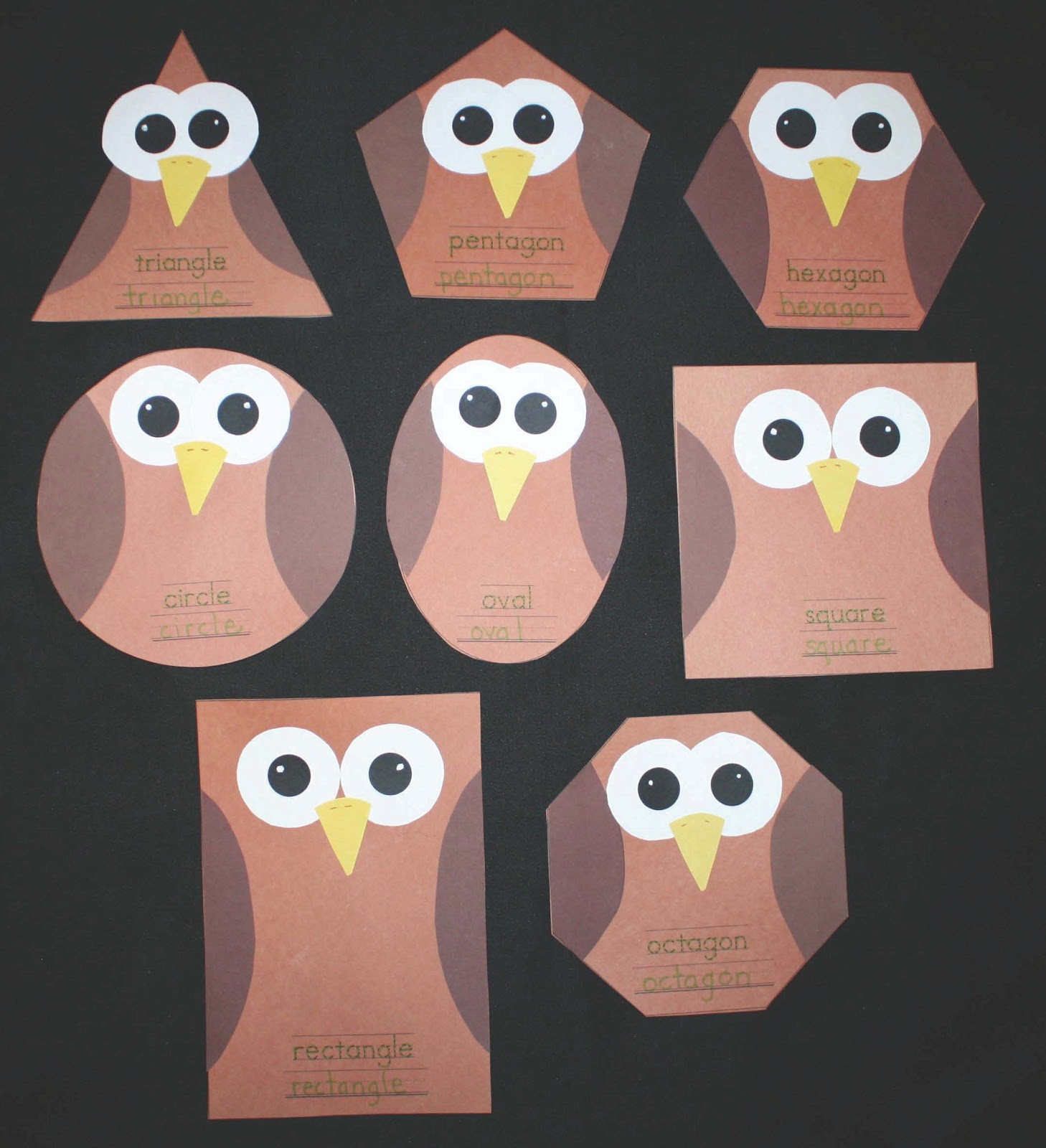 Silly Shaped Owls - Classroom Freebies