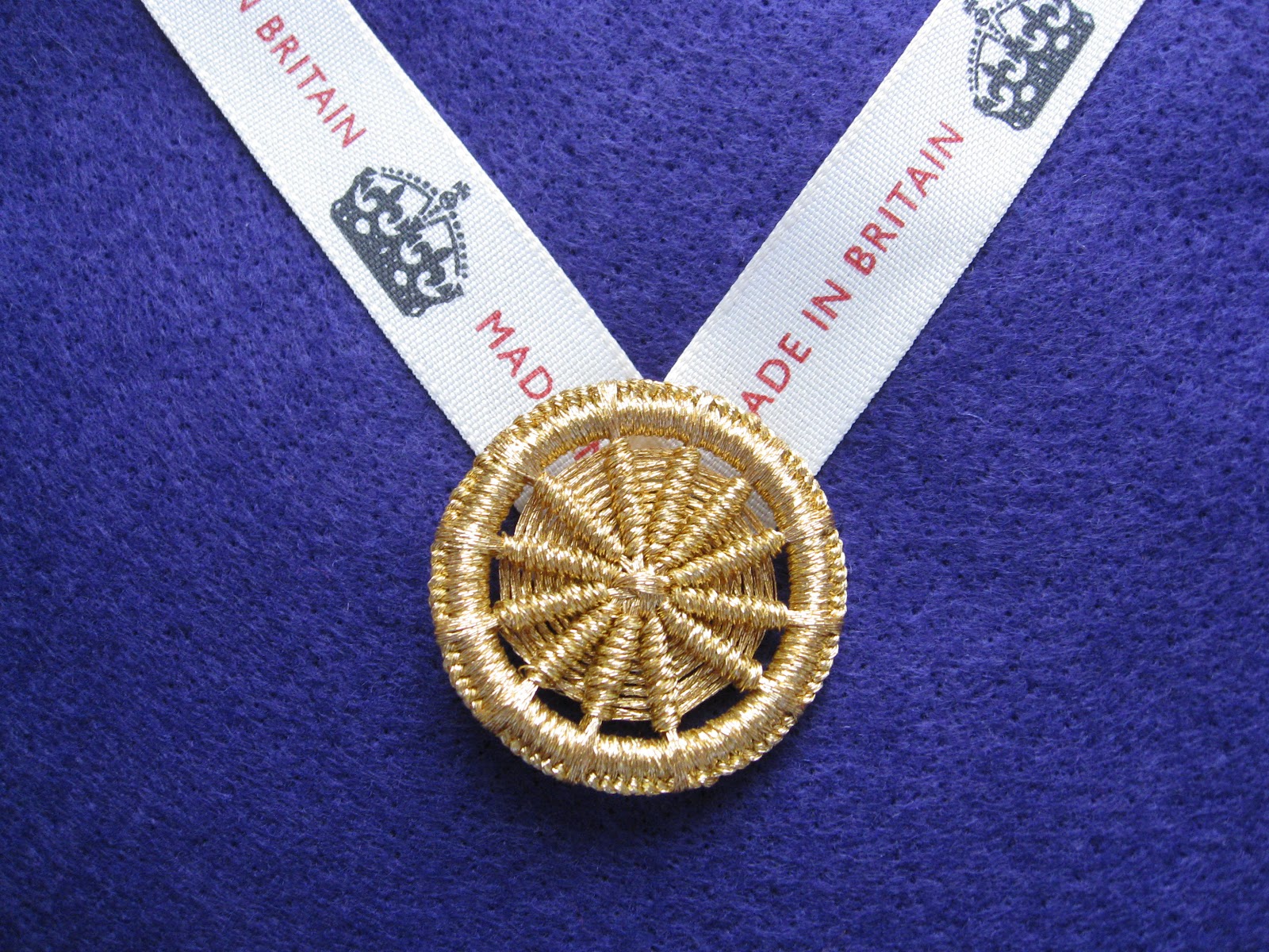 Alix Beech: Button Wednesday - Gold Medal - aka Giant Button