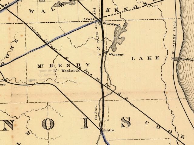 Burlington Rails: Fox River Valley Map