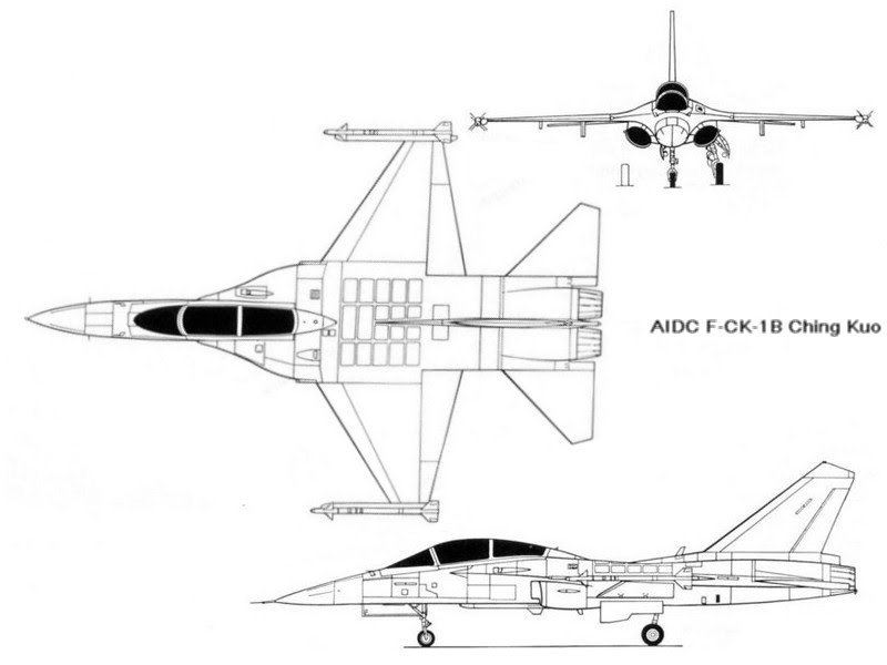 AVIÕES MILITARES: AIDC F-CK-1 Ching-kuo