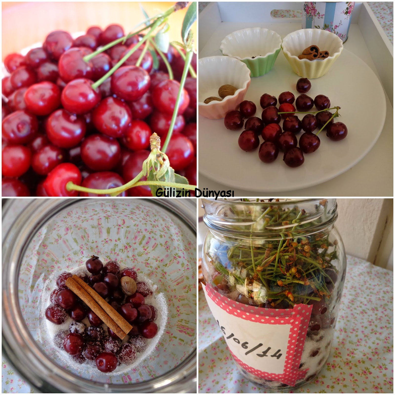 Ev Yapımı Vişne Likörü 1 - Güliz'in Dünyası..🤍💚