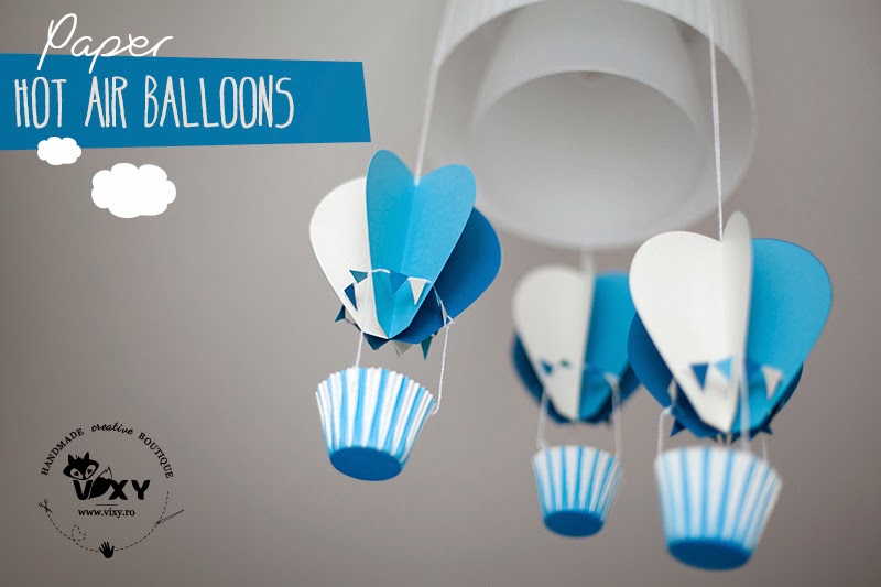 Baloane cu aer cald realizate din hartie