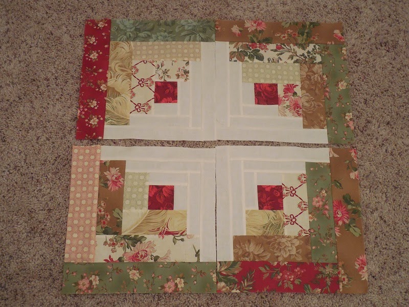 Whisper of Rose Quilts: CURVED LOG CABIN