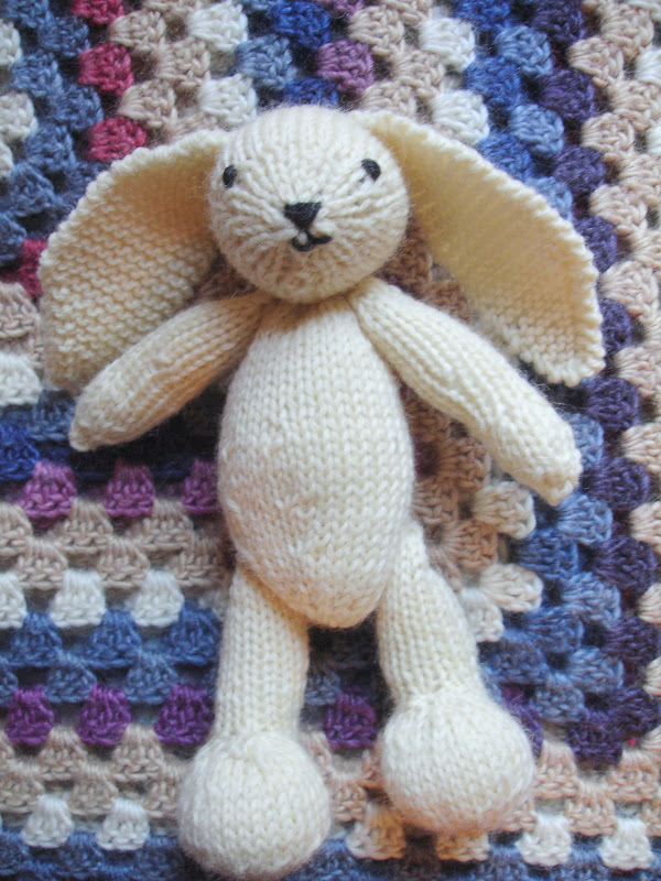 field wonderful: knitted bunny and top handmade baby gifts