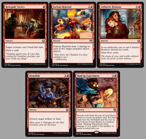 Magic the Gathering Adventures: Kaladesh Deconstructed: Sorceries, Enchantments, Equipment and ...