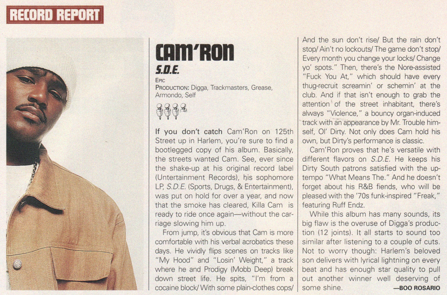 Hip-Hop Nostalgia: Cam'ron "S.D.E." (The Source, 2000)