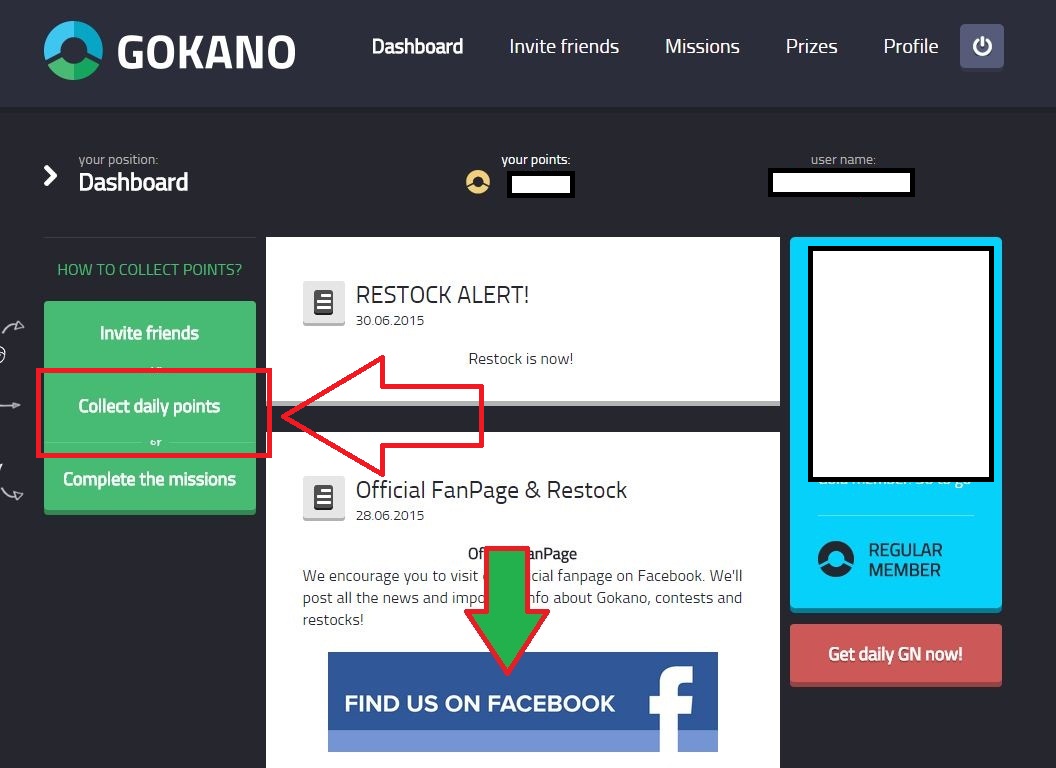 الحصول على جوائز مجانية من Gokano + اثبات وصول - بروبايت
