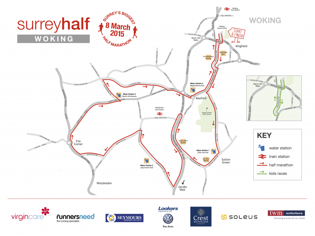 On the Road and Trail: Surrey Half Marathon (Woking)