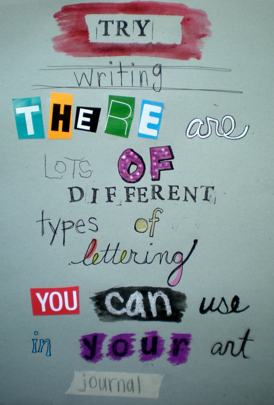 art journaling as a creative process: 2010