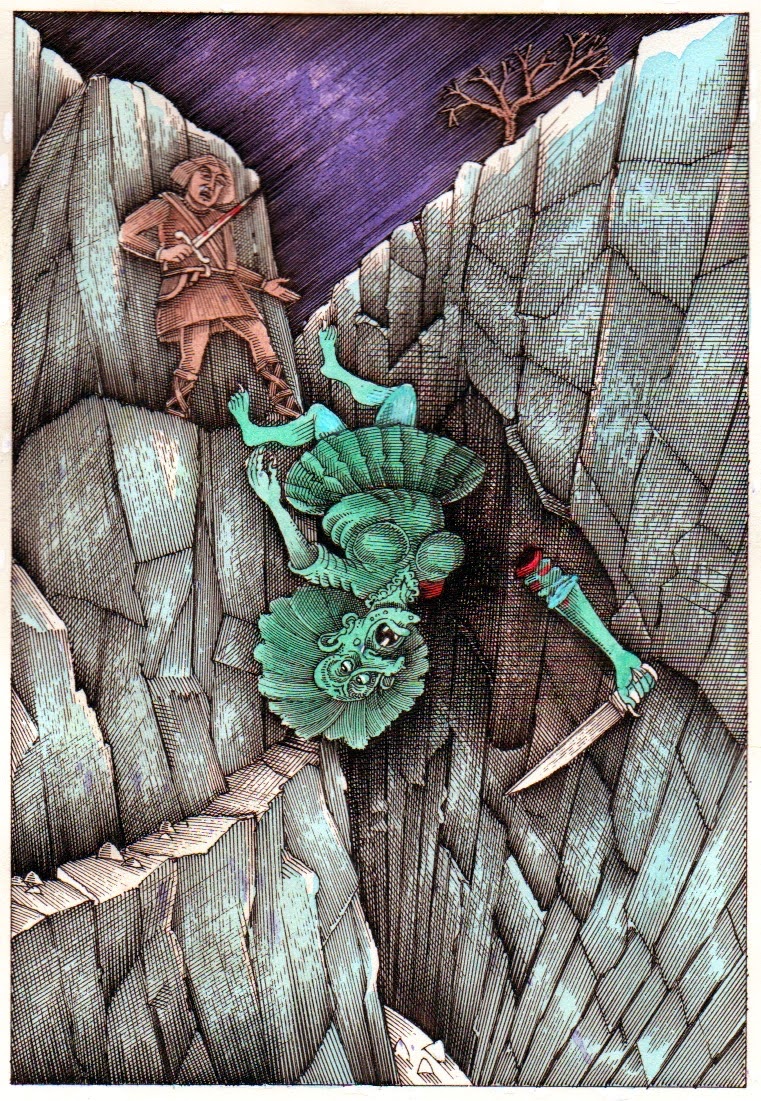 John Vernon Lord: Grettir's fight with the she-troll (Grettir's Saga )