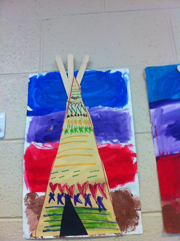 Happily Ever After...An Art Teacher's Fairy Teal: Native American Teepees