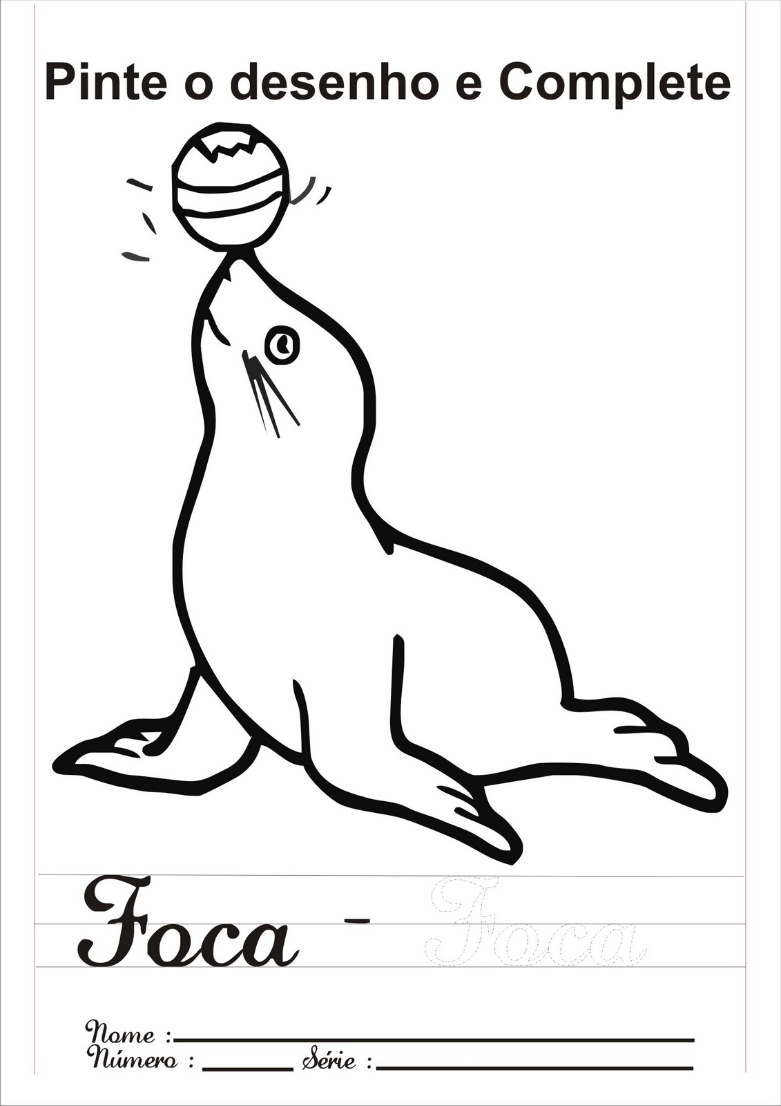 Atividades Com O Poema A Foca Para Educação Infantil - FDPLEARN