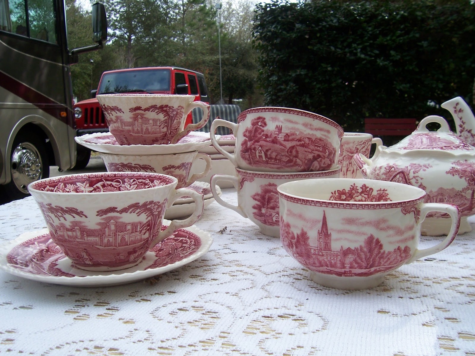 Two Cottages And Tea: Collecting Red Transferware
