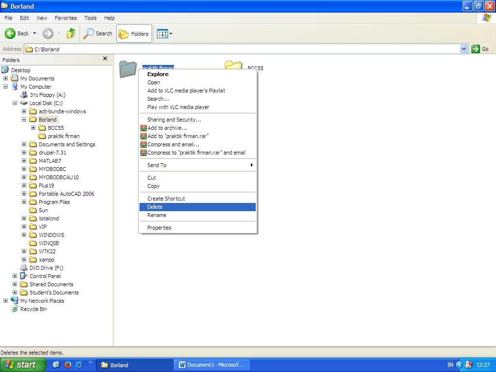 Operasi file pada windows - MALASNUGAS