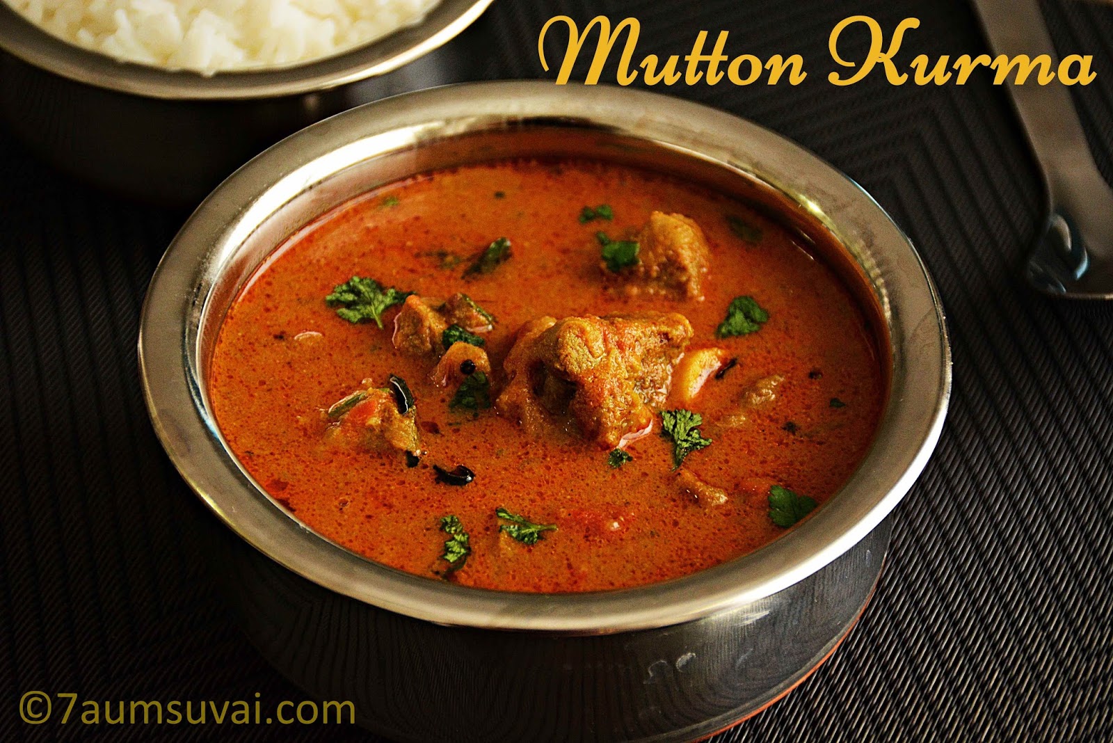 Mutton kurma / Mutton curry with coconut/ Recipes with video / Mutton ...