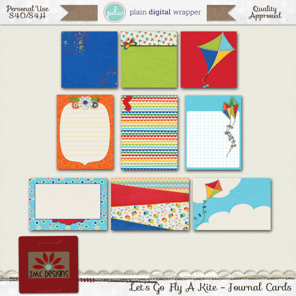 JMC Designs - Digital Scrapbooking Kits: Let's Go Fly A Kite - New ...