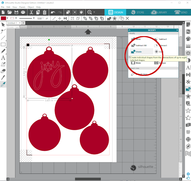 Silhouette UK: Christmas Bauble Window Decorations