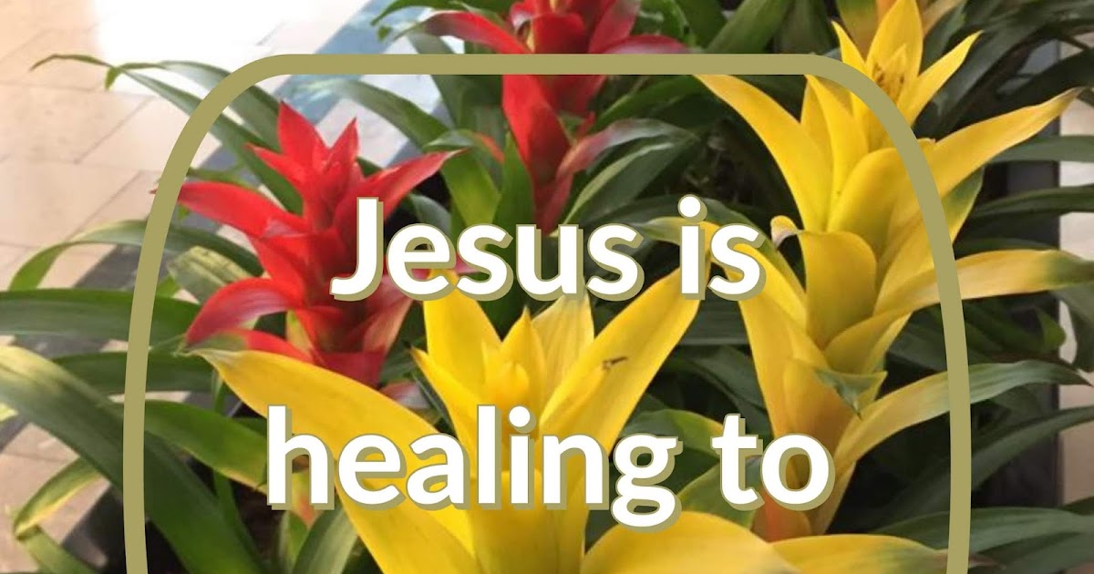 Jesus is healing