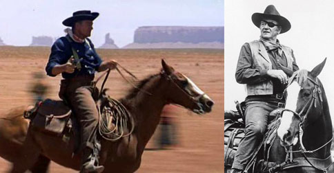 John Wayne Riding Horse