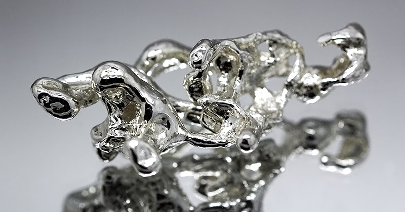 Arctida’s creations: Melted silver pendant free shape silver casting ...