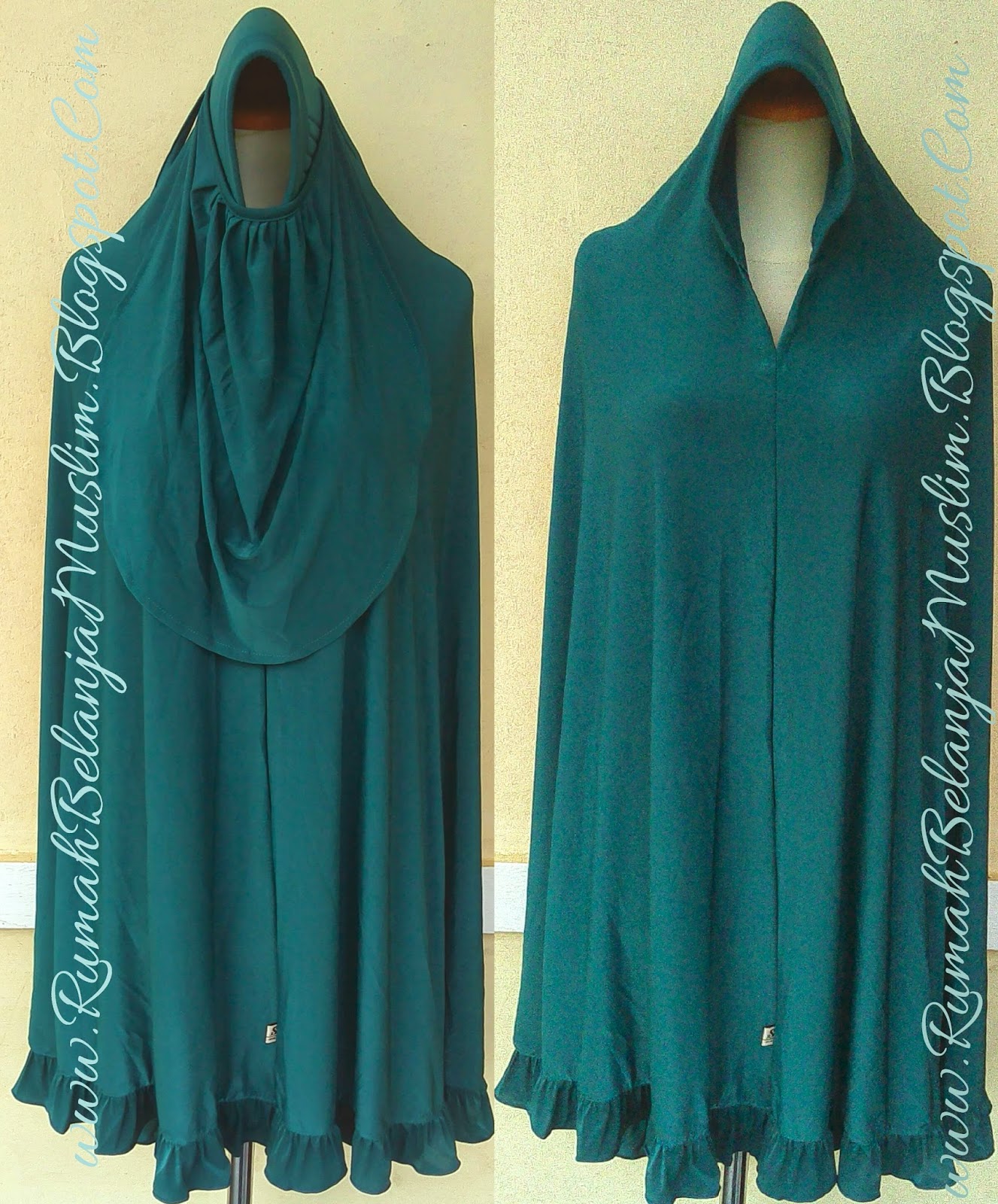 Baju Gamis Warna Hijau Tosca